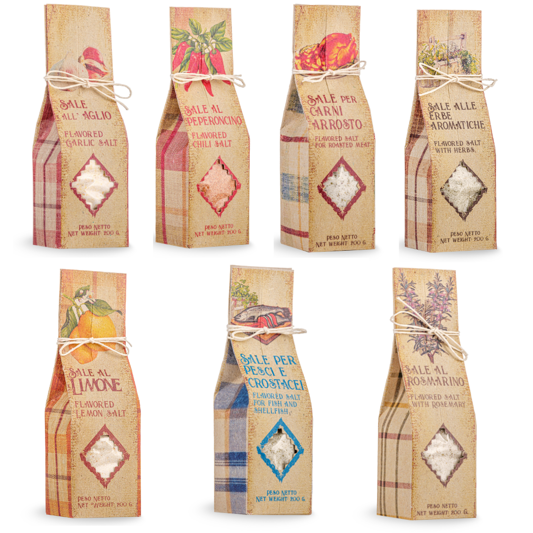 Sicilian Sea Salt with Flavors , 7 oz, All-Natural Unrefined Sea Salt ...