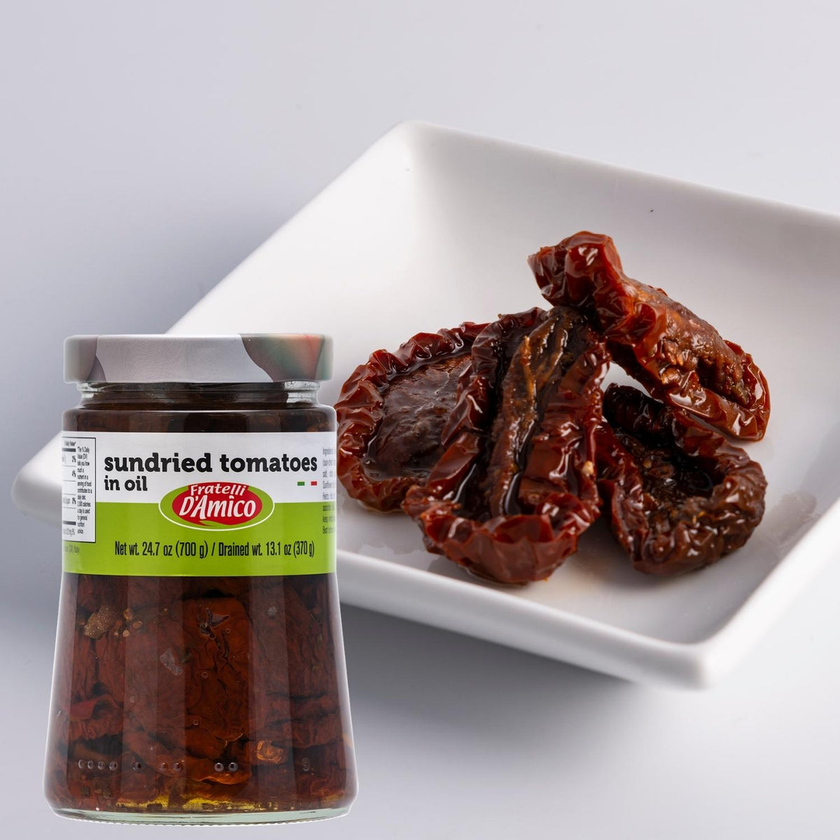 Fratelli D'Amico, Sundried Tomatoes in Oil, Dried Tomatoes, Family Siz ...