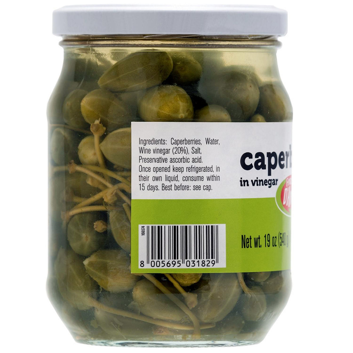 Fratelli D'Amico, Caperberries, Pickled, Capers, Family Size, 19oz (54 ...