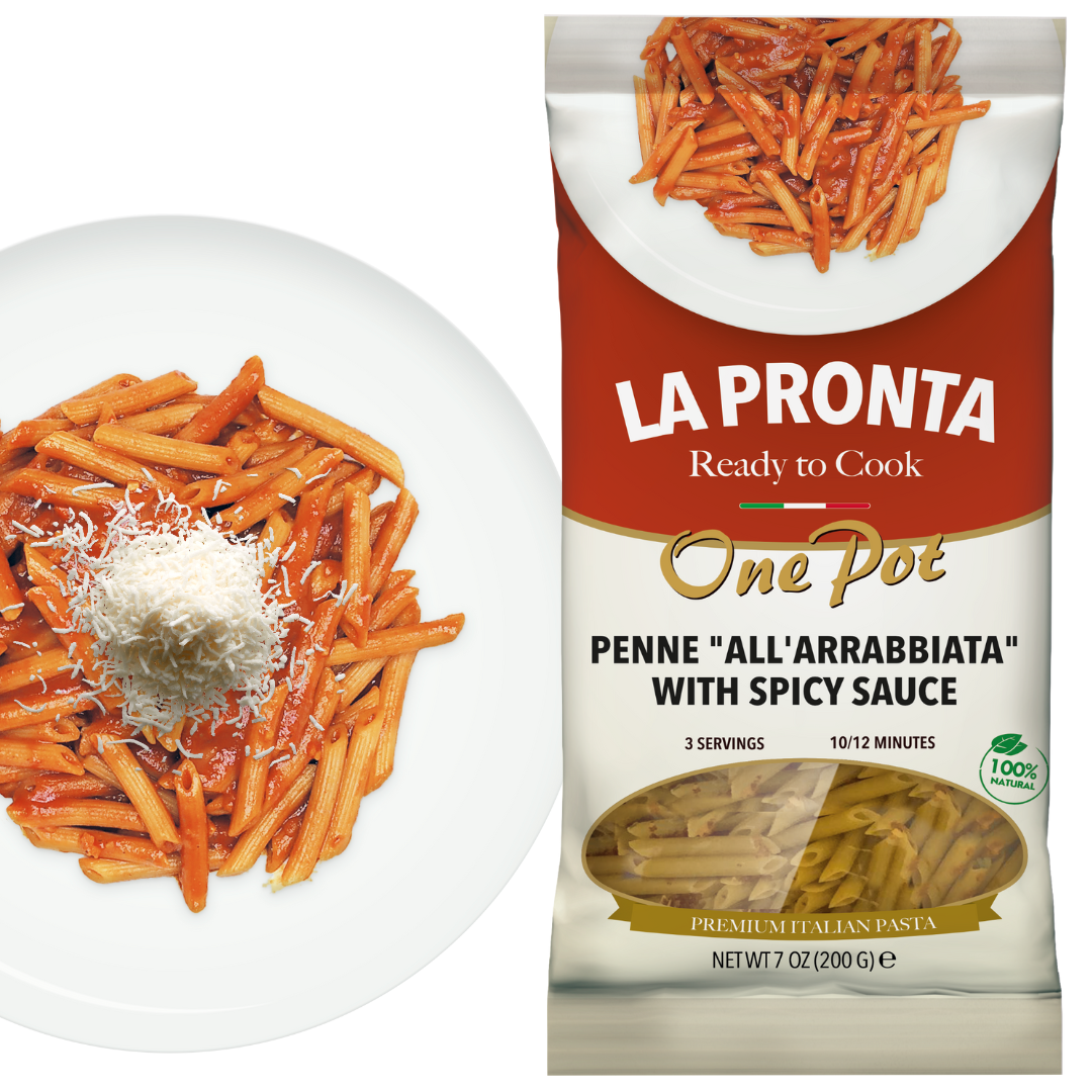 La Pronta, Penne Pasta with Tomato Sauce & Garlic 7.05 oz (200 g), 100 ...