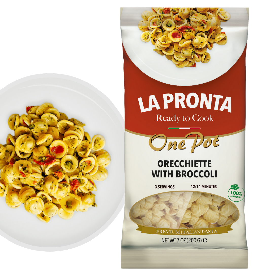 La Pronta, Orecchiette with Broccoli, 100% Natural Ready to Eat, 12-14 ...