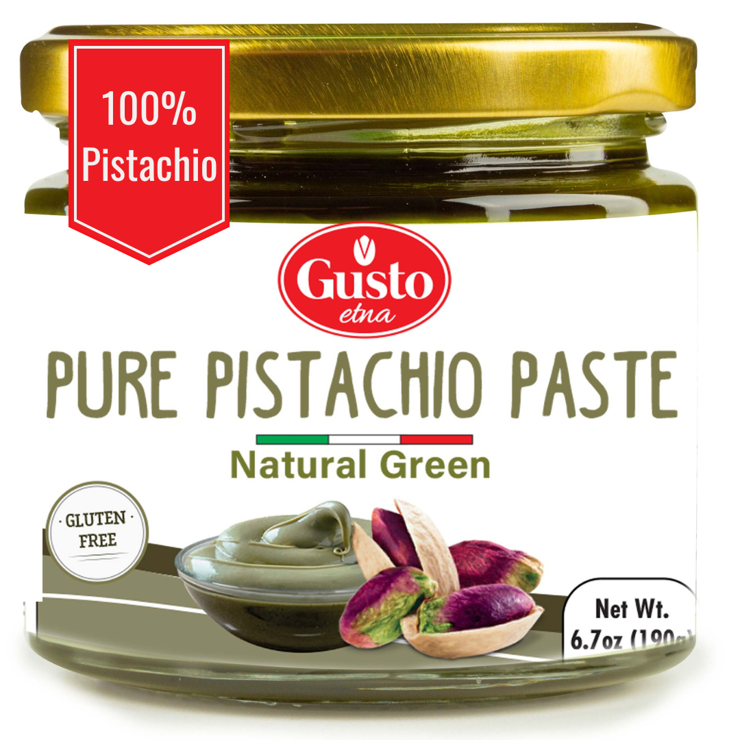 Gusto Etna, Pure Sicilian Pistachio Paste, Unsweetened, 6.7 oz (190 g ...