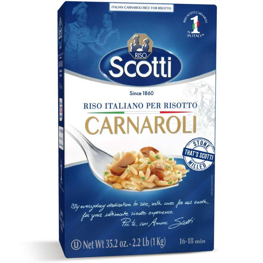 Riso Scotti, Carnaroli Risotto Rice, 2.2 lbs (1 kg), – Manzo Food Sales