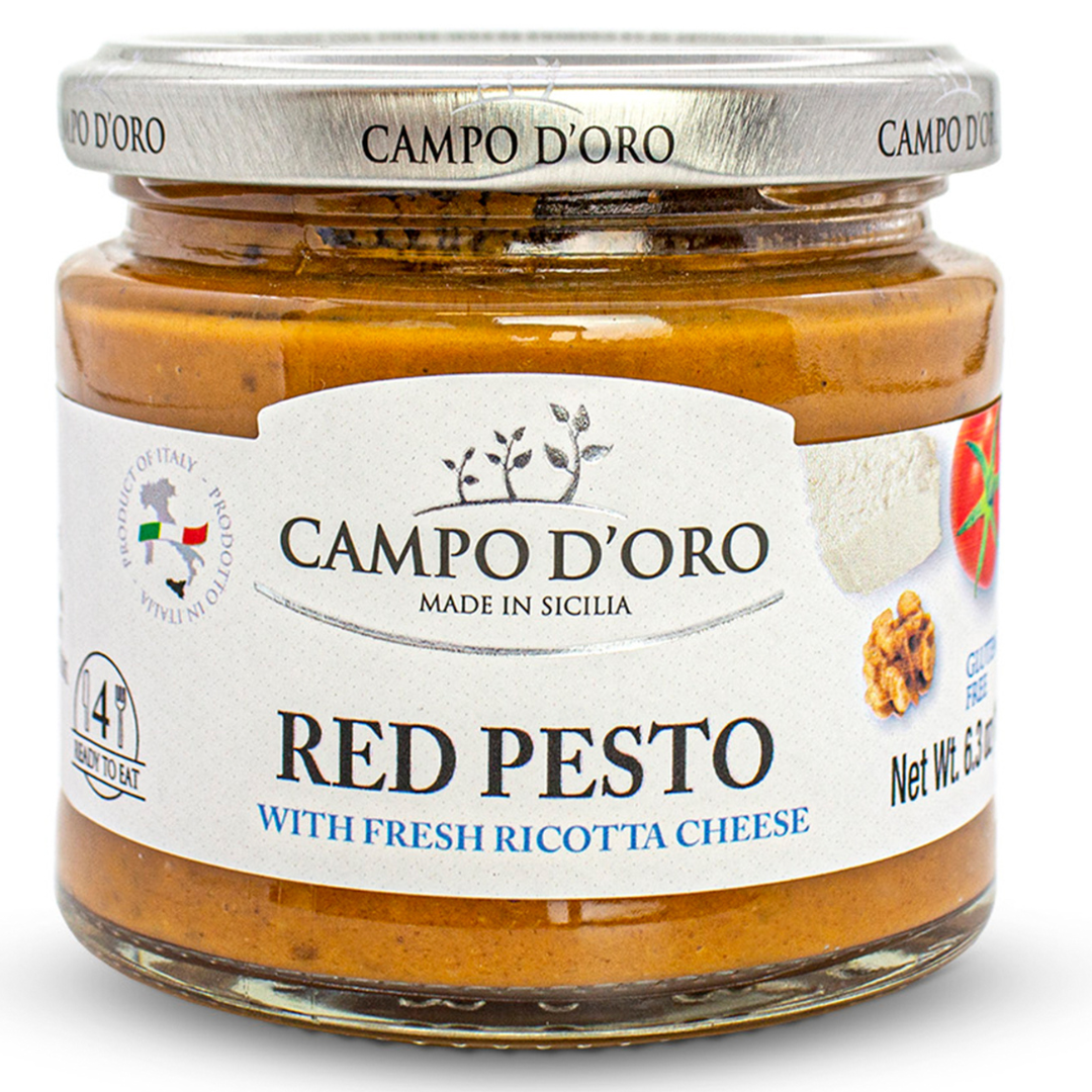 Campo D'Oro, Red Pesto Sauce 6.35 oz, Sundried Tomato Pesto, Italian T ...