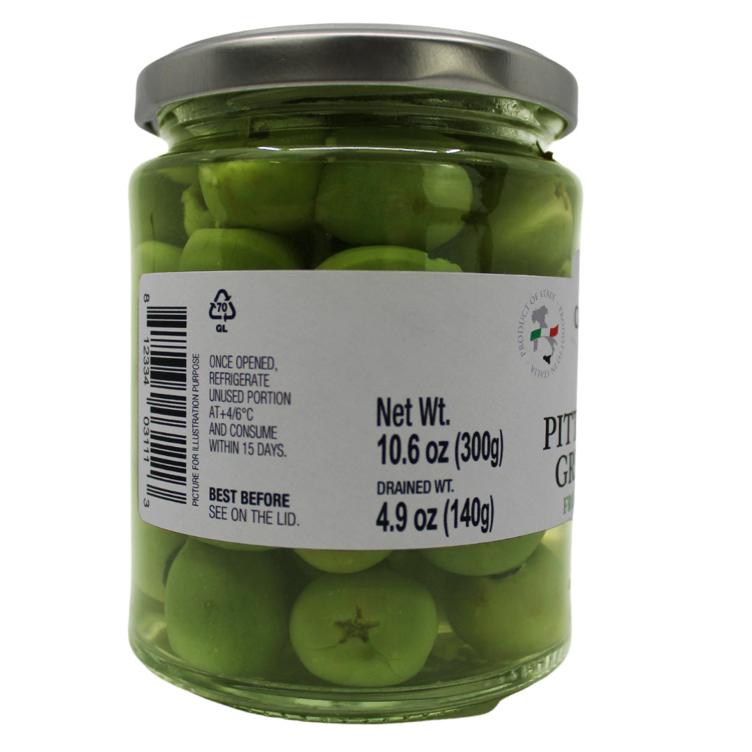 Sicilian Pitted Green Olives In Brine (Pitted) 10.58 Oz. Castelvetrano ...